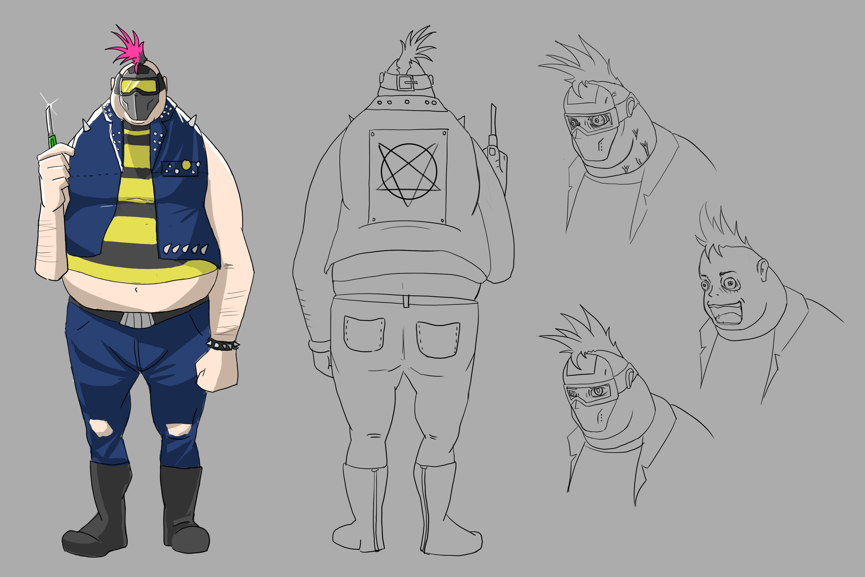 Punk Character Design – Daksid.Art